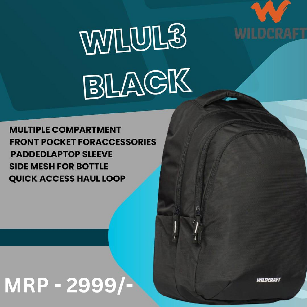 WILDCRAFT | WLUL3 multi compartment backpack – Pine Labs